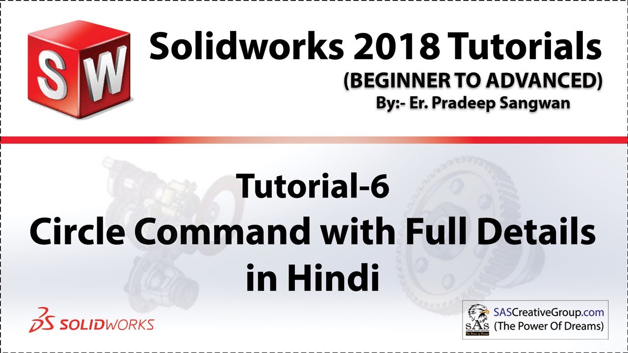 Solidworks Tutorial 6: Circle Command with Full Details | Hindi & Urdu | #Solidworks Course in ...