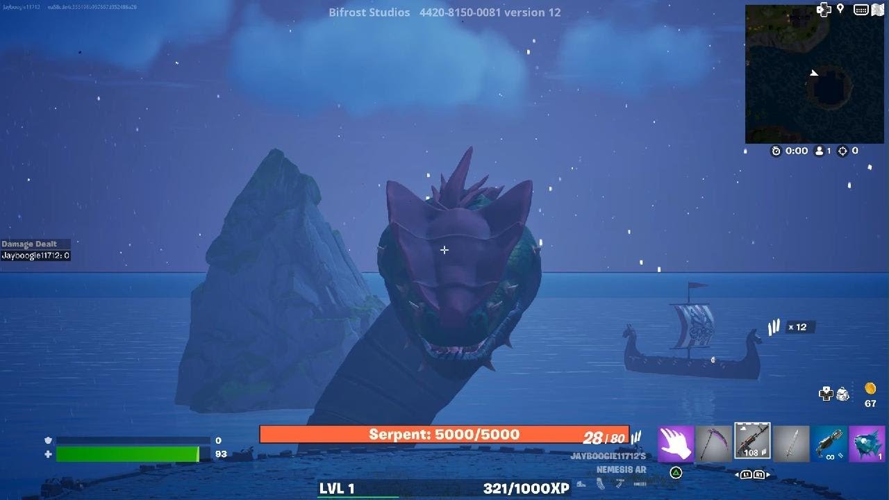 Fortnite boss 2 Serpent Fortnight audio and music - YouTube