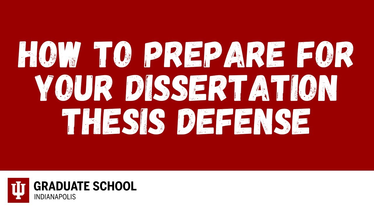 How To Prepare For Your Dissertation Thesis Defense - YouTube