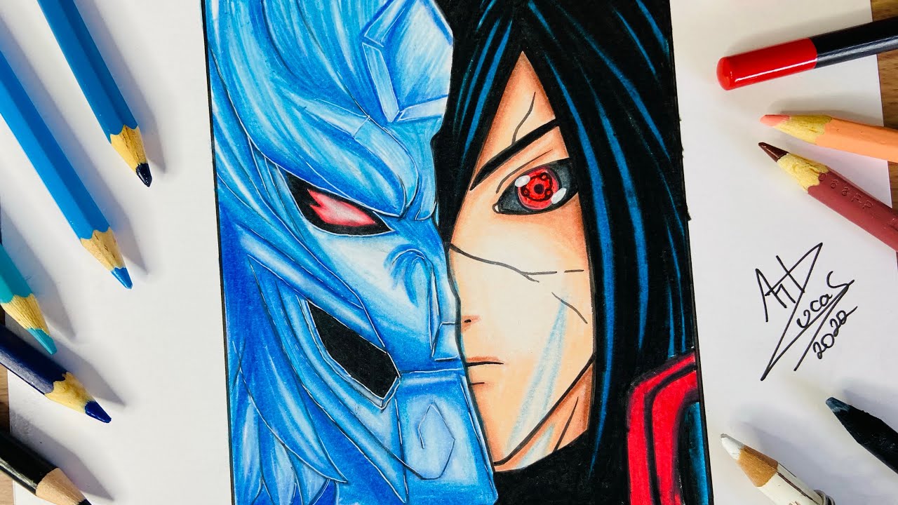 Como Desenhar o Madara com Susanoo - Tutorial Passo a Passo Madara ...