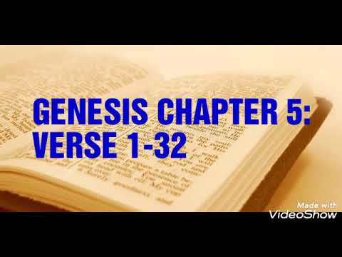 GENESIS CHAPTER 5:VERSE 1-32 आदामाचे वंश - YouTube
