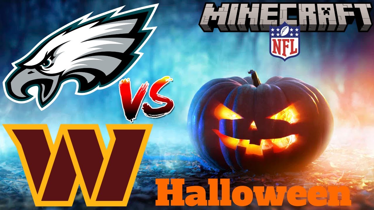 Minecraft Sheep Football halloween game Eagles vs Comanders - YouTube