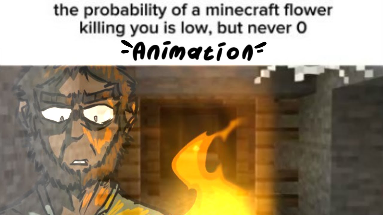 Funny Minecraft flower (animation) - YouTube