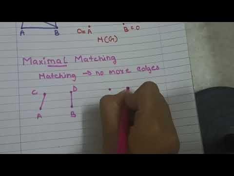 Graph Matching, Maximal matching, Maximum Matching with Examples | Graph Matching-1 - YouTube