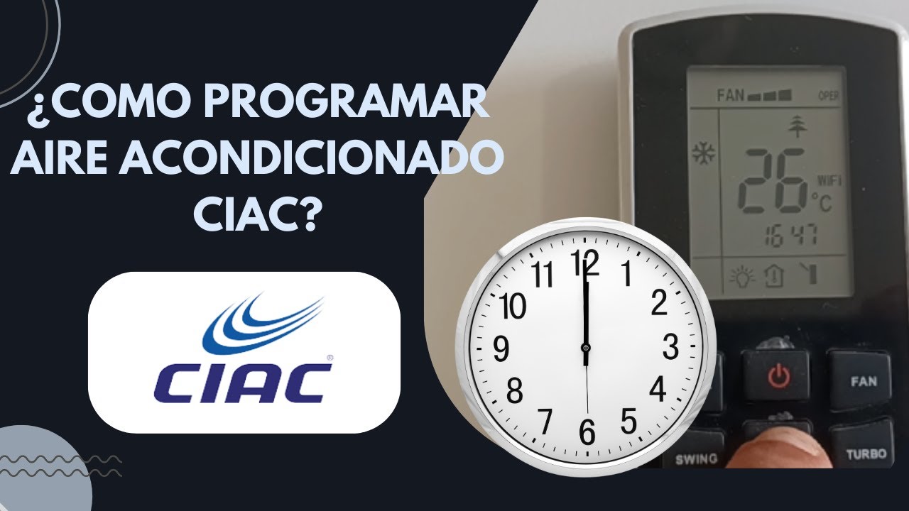 Como programar encendido TIMER ON y apagado TIMER OFF aire ...