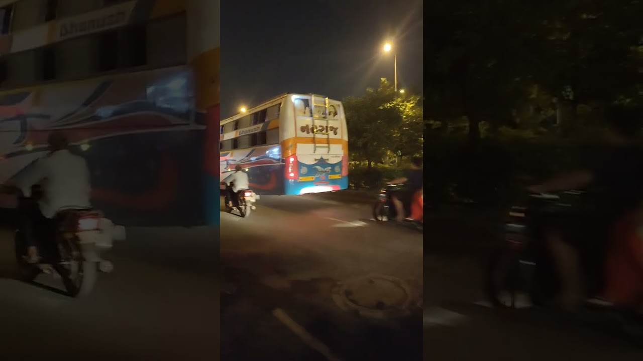 natraj travels, surat night bus driver, bus lovers WhatsApp status ...