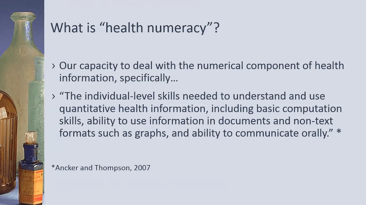 First Tuesdays: Safety in Numbers--Helping People with Health Numeracy ...