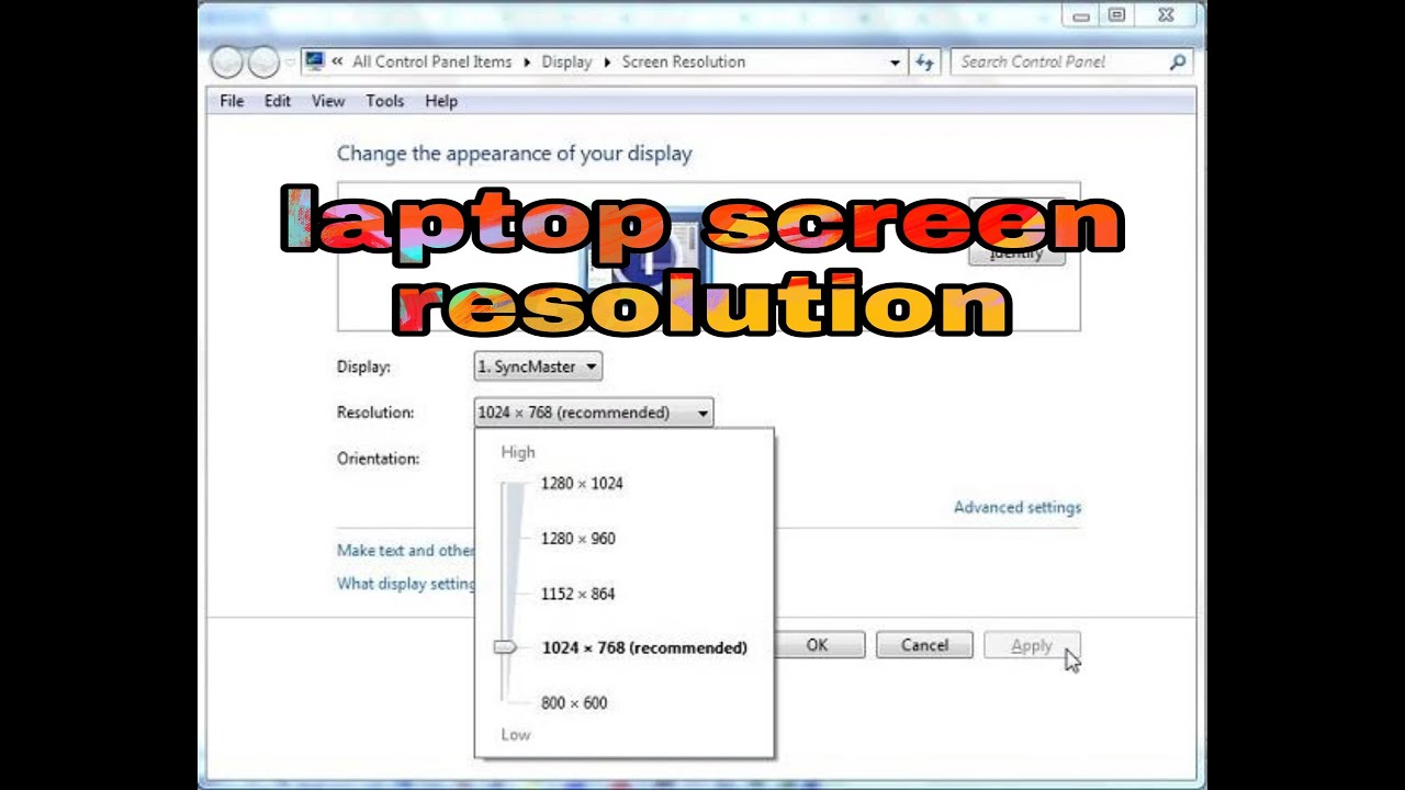 Fix Screen Resolution Problem in Windows 10#Screen Resolution Setting ...