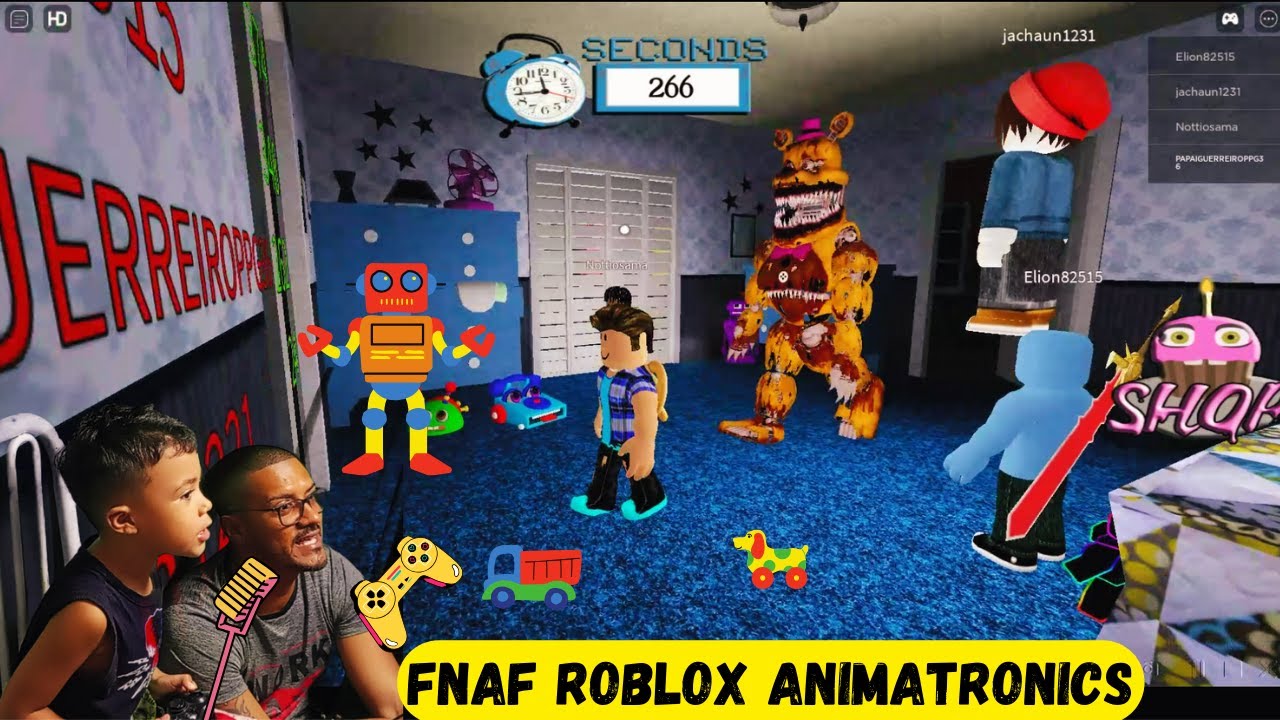 Escapando Dos Animatronics Do Freddy Fazbear - Roblox Fnaf 4 Gameplay ...