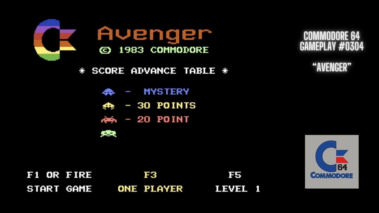 Avenger (Commodore 64 / Gameplay #0304) - YouTube