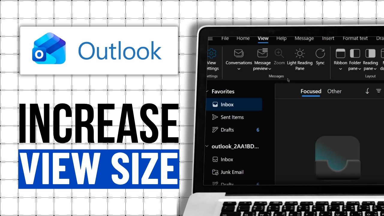 How To Increase Outlook View Size (Step By Step) - YouTube