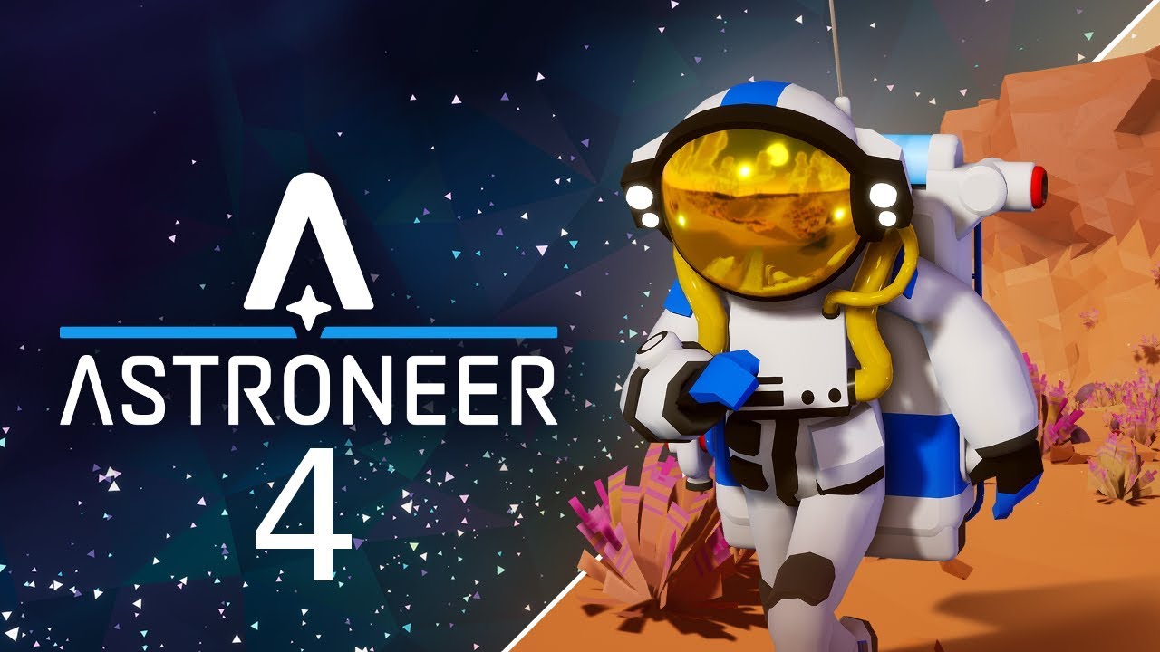 Astroneer: 4 - Tractor Trailer And Beacons - YouTube