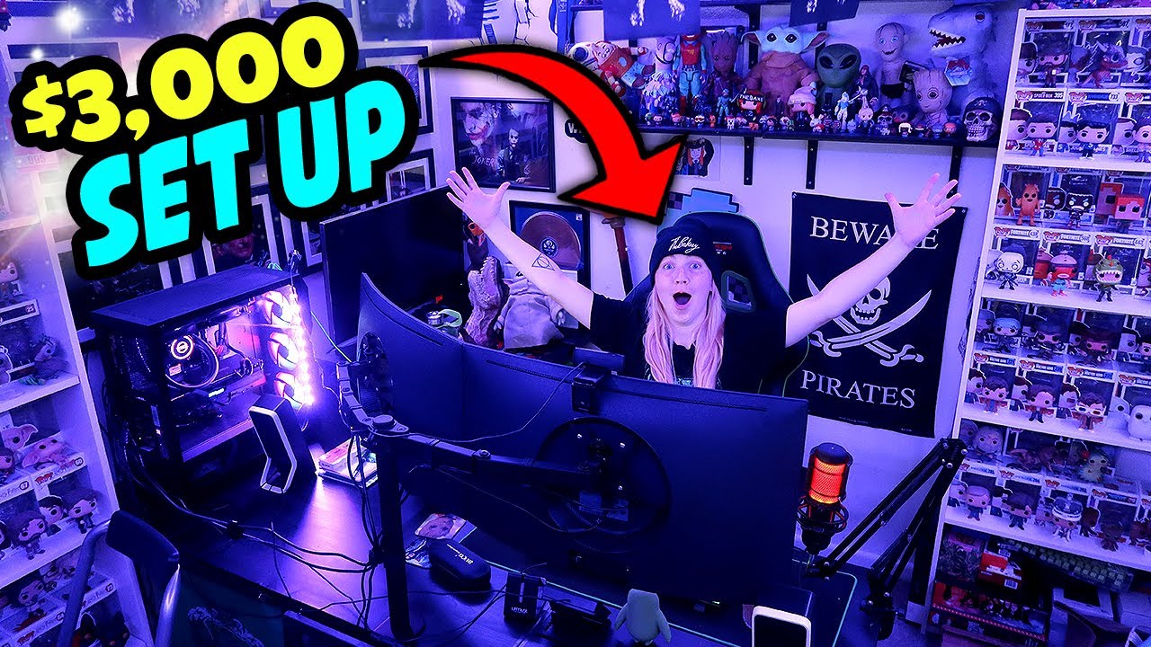 My NEW $3,000 Gaming / Office Setup Tour! - YouTube