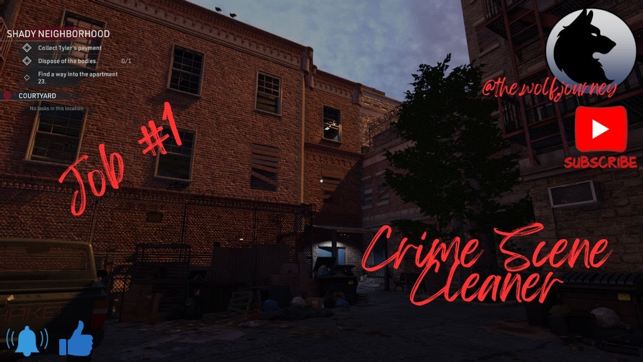 Crime Scene Cleaner Job 1 Getting started! - YouTube