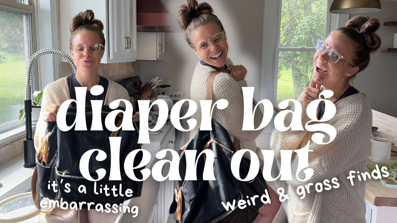 DIAPER BAG CLEAN OUT + weird finds + keep or toss - YouTube