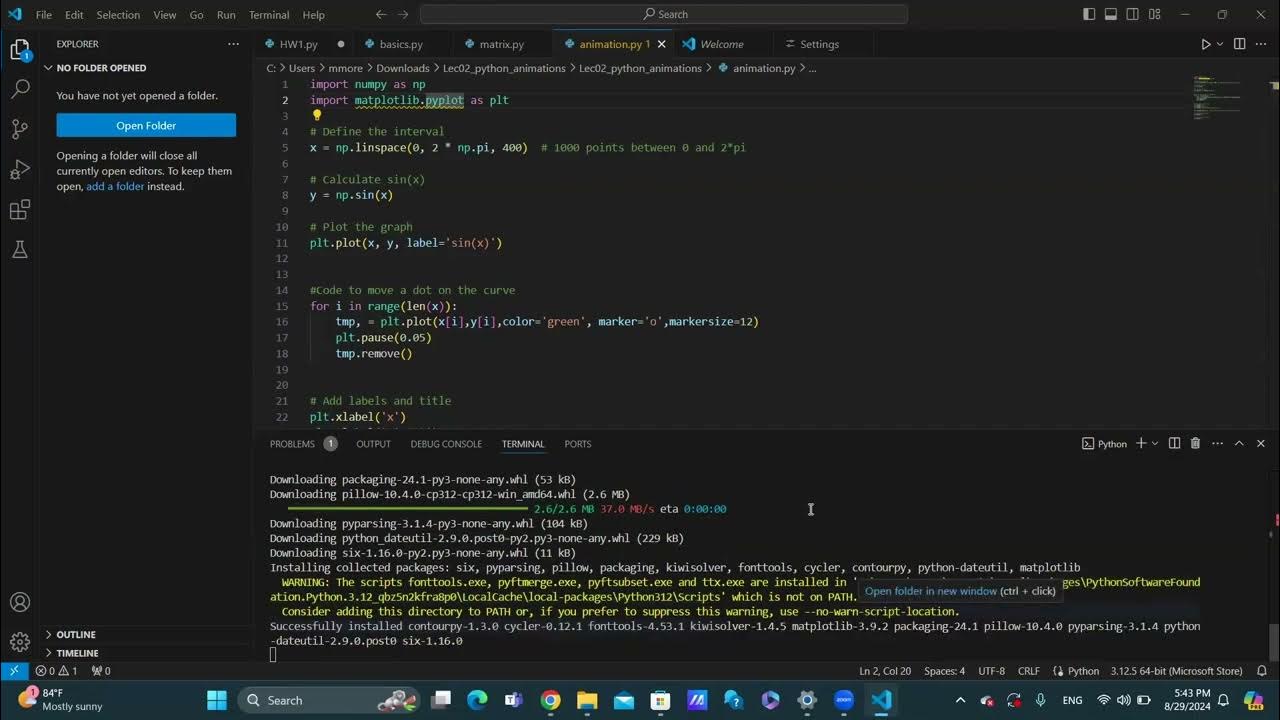 Installing a package in Microsoft Visual Studio Code - YouTube