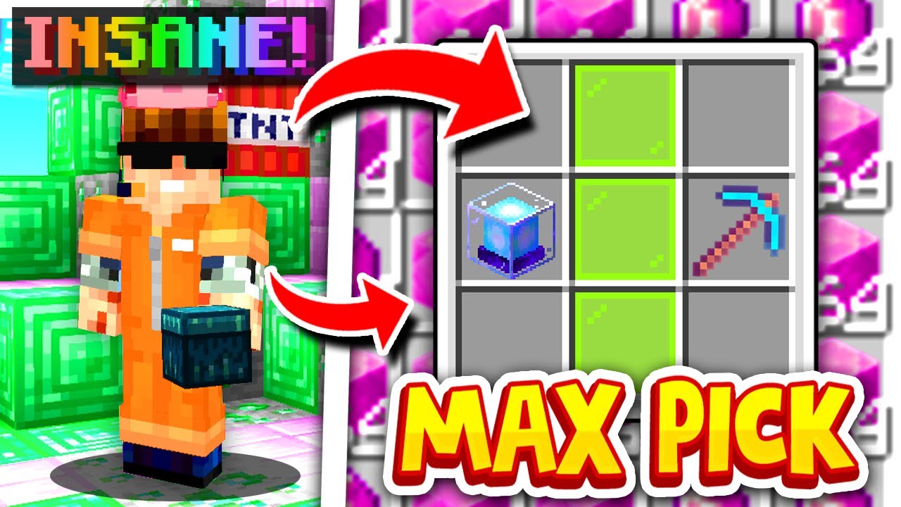 I sold ONE ITEM to get a MAX PICKAXE in MINECRAFT: PRISONS ...