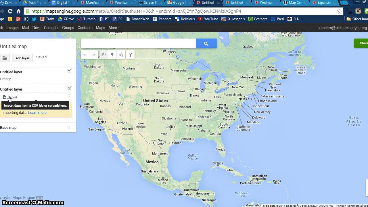 Use Google Maps Engine with Students - YouTube