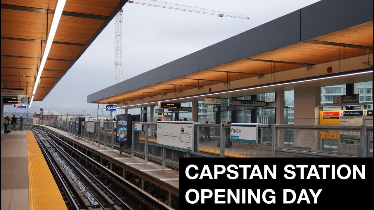 Capstan Station Opening Day - The first train - YouTube
