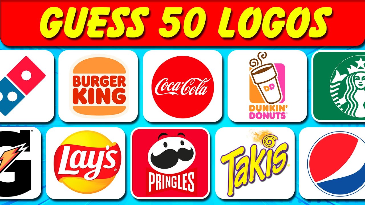 Guess The Logo Food & Drink Edition | Guess The 50 Logos | Guess The ...