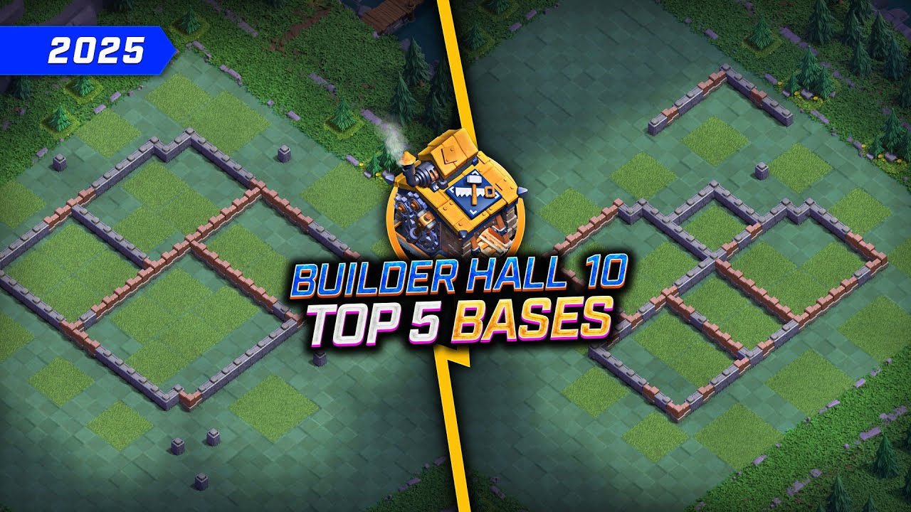 NEW BEST BH10 BASES (Stage 1/2) 😍 TOP 5 Builder Hall 10 Base Links for ...