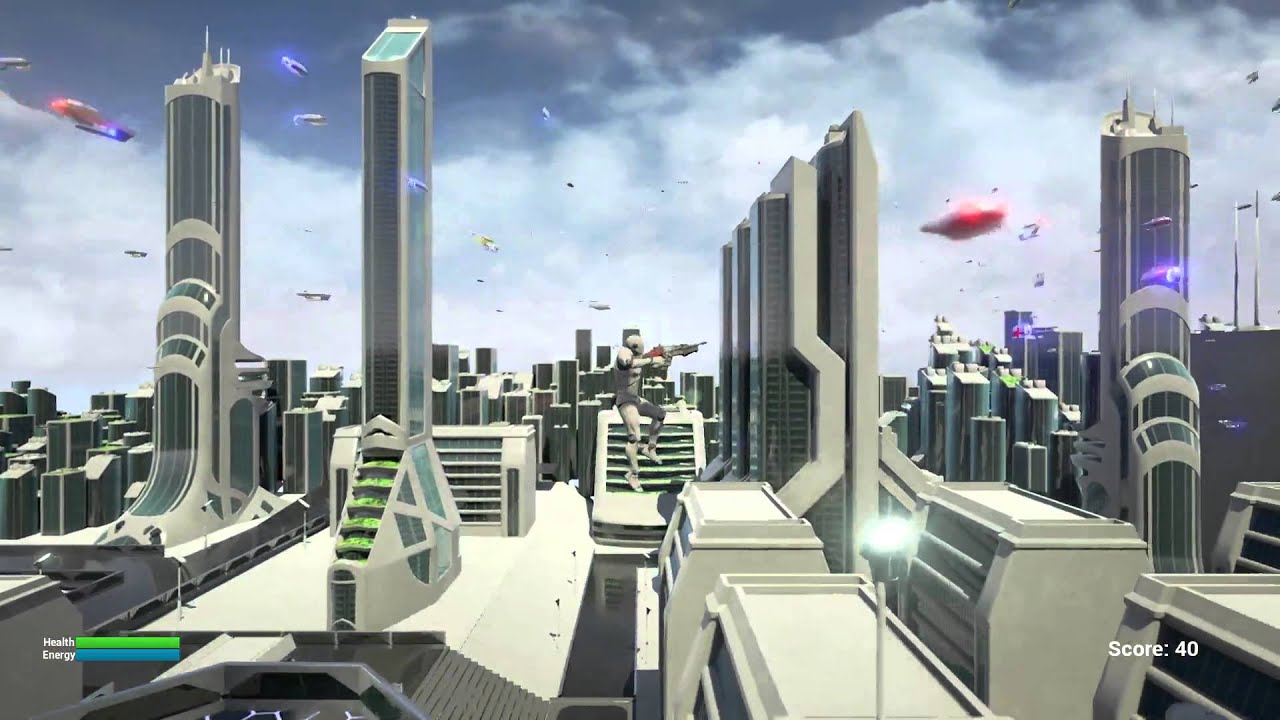 UE4 Futuristic Platformer (Sidescroller) Game - YouTube