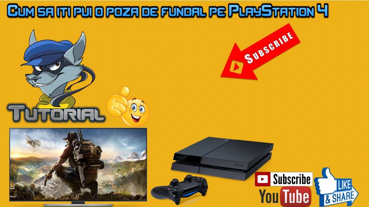 Cum sa iti pui o temă de fundal pe PlayStation 4 (Tutorial) - YouTube