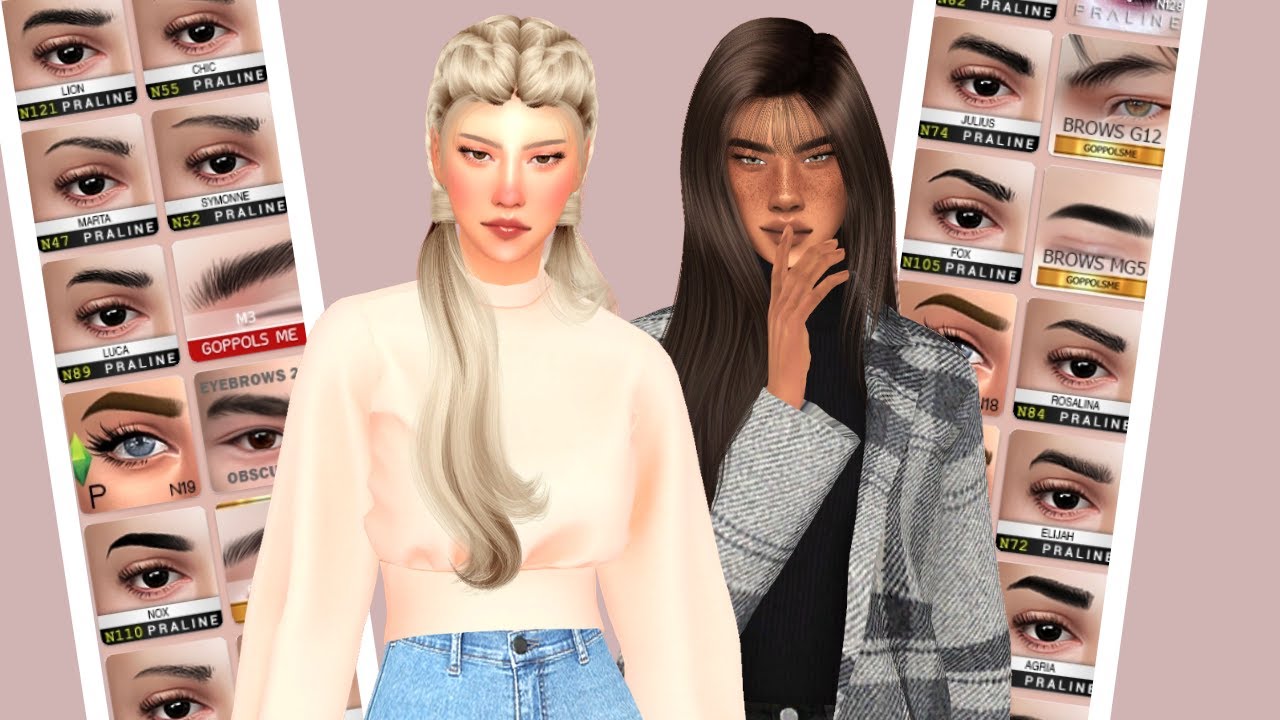 My full eyebrow collection💖(200 eyebrows links ofc) - YouTube