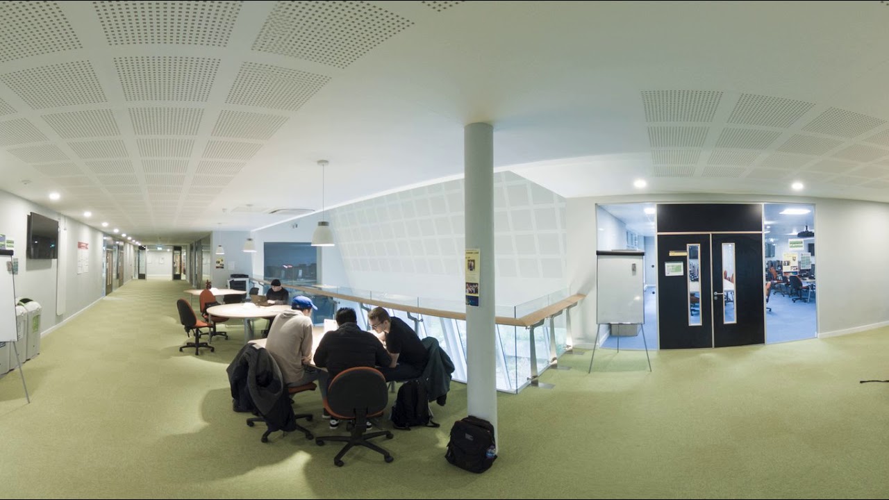 Edge Hill University - Tech Hub First Floor Corridor - YouTube