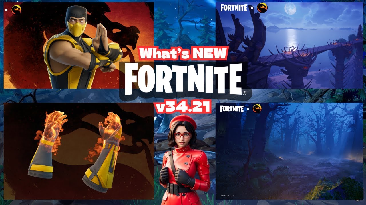 🔴 LIVE:Fortnite April Fools Update (v34.21) - Mortal Kombat Crossover | 👑 The King 👑 - YouTube