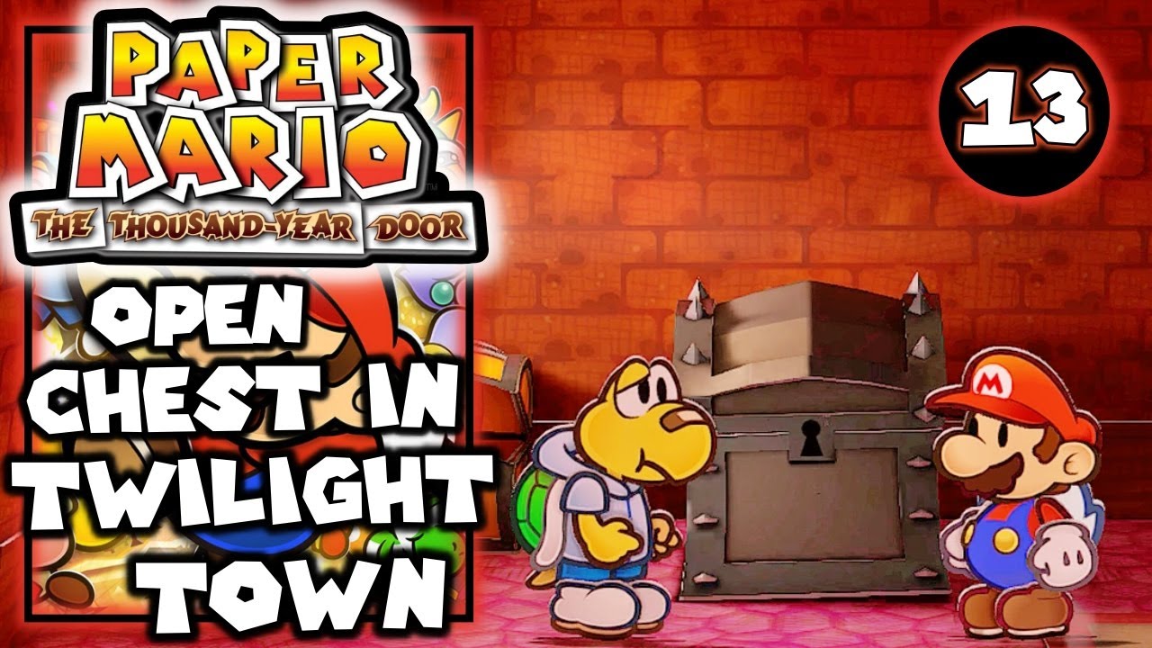 Find Black Key & Open Chest in Twilight Town - Paper Mario The Thousand ...