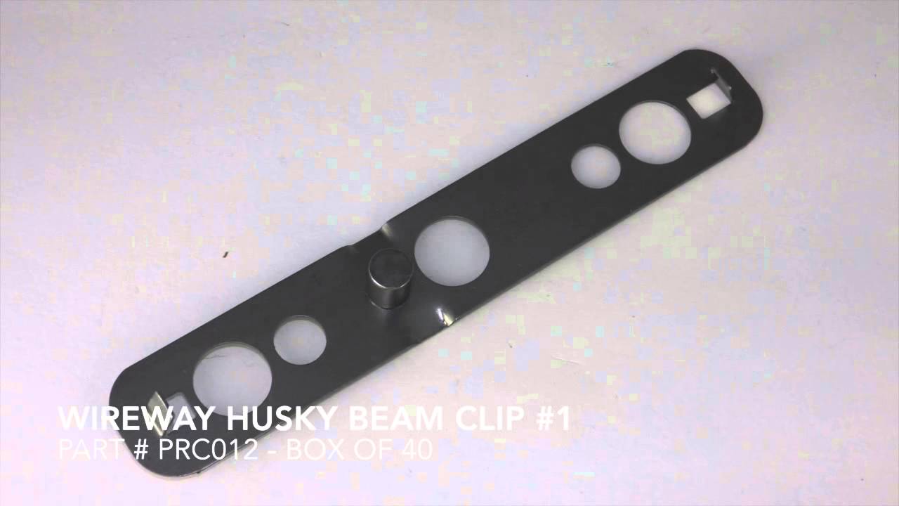 Wireway Husky Pallet Rack Beam Clip - Shelf-clips.com - YouTube