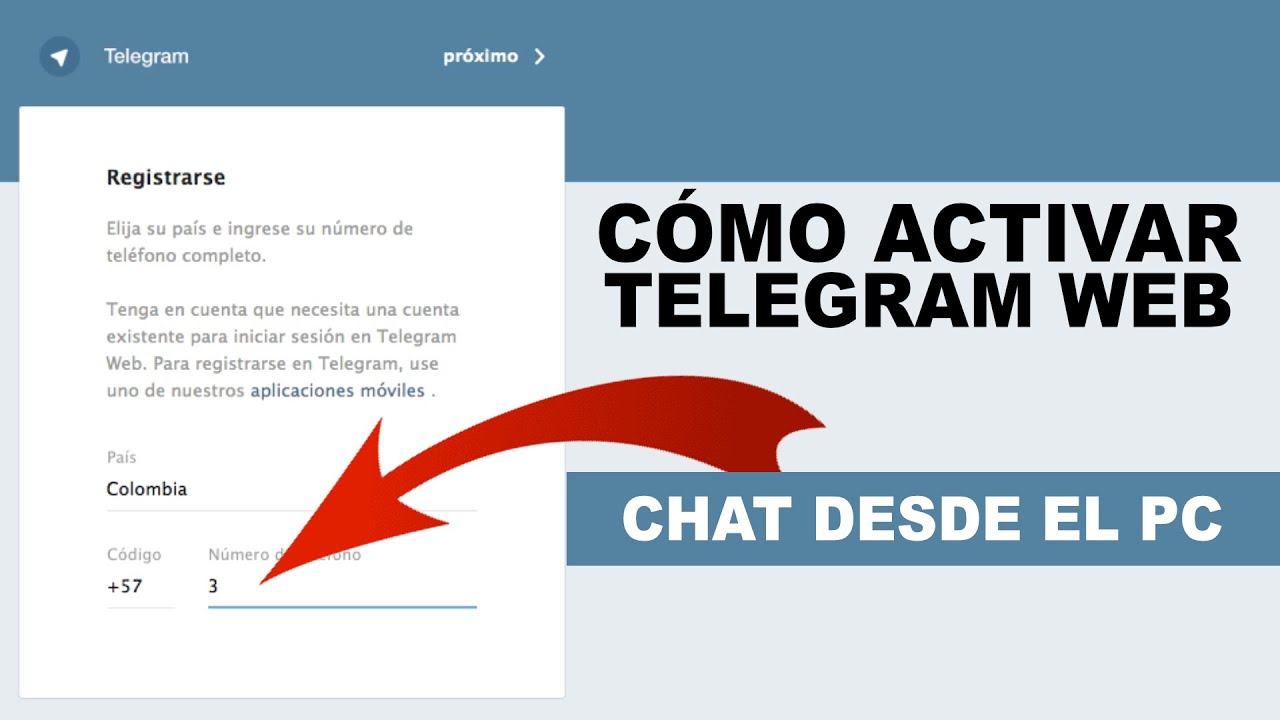 Cómo ACTIVAR Telegram Web - YouTube