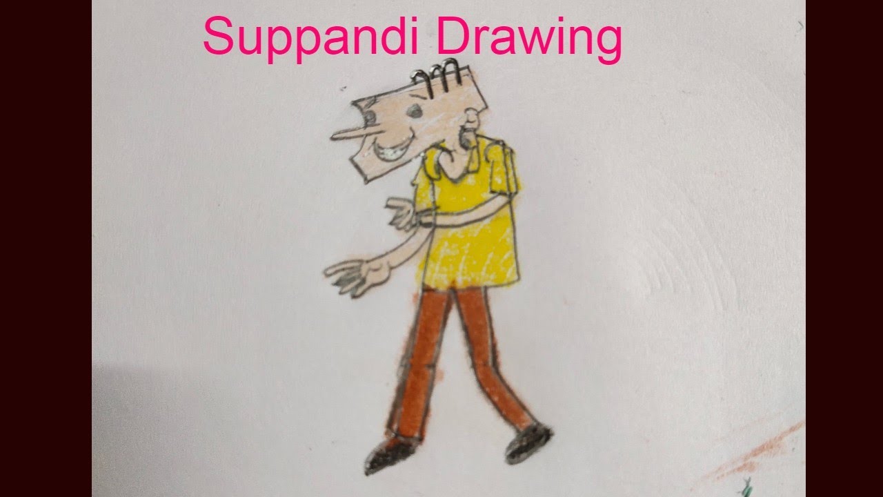 How to draw Suppandi Comic character/How to draw Suppandi easy steps/SN ...