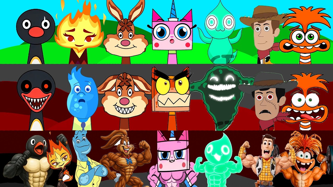 Incredibox Sprunki OC Phase 1 to Phase 3 Ghostly (from Digital Circus ...