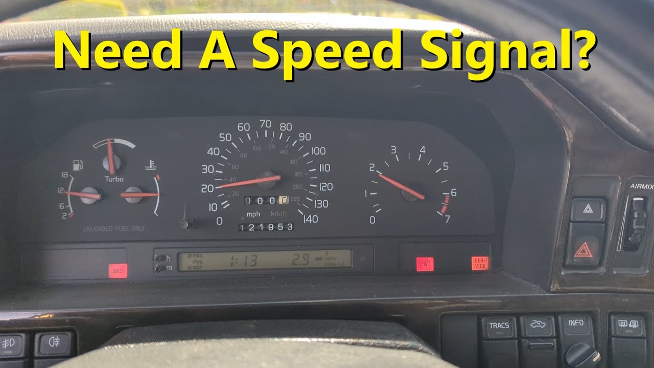 How to get a speed signal for your manual conversion or bad ...