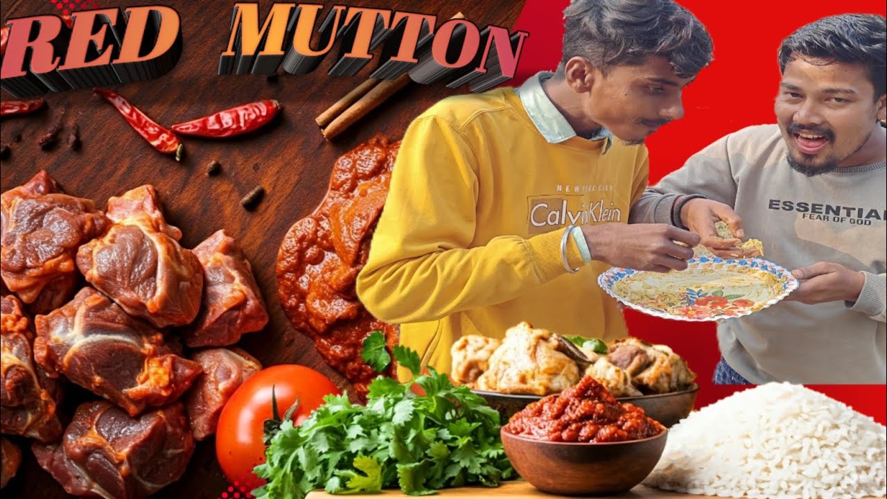 RED रेड MUTTON।MUTTON Curry ।Red mutton। Laal मांस आप v try कीजिए - YouTube