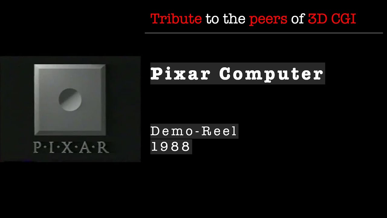 Pixar's, Show Reel, 1988 - YouTube
