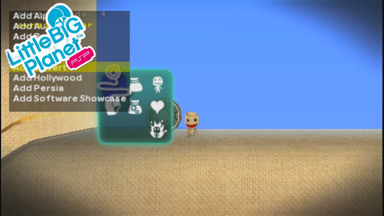 LittleBigPlanet PSP Alpha Create Mode Backgrounds - YouTube
