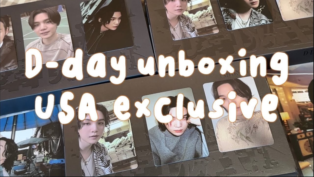 📦 Распаковка D-day Agust d | target, walmart, weverse usa exclusive 🎧 ...