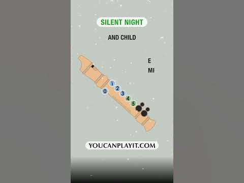 Silent Night with Lyrics #Shorts #Recorder #Christmas - YouTube
