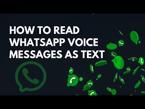 How to read your voice messages on WhatsApp|| Transcribe WhatsApp Voice ...