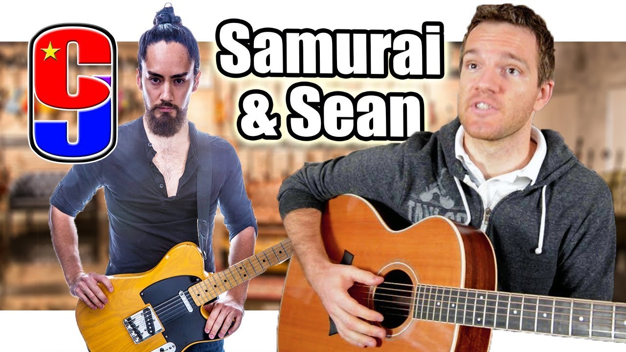 Samurai guitarist vs Sean Daniel guitar duel - YouTube