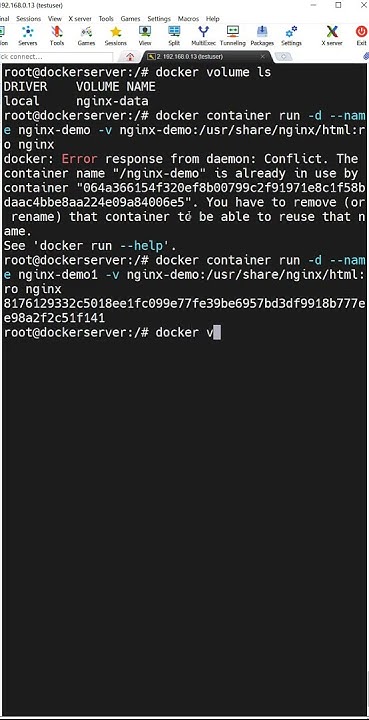 Create Container without existing volume in the Docker - #docker - YouTube