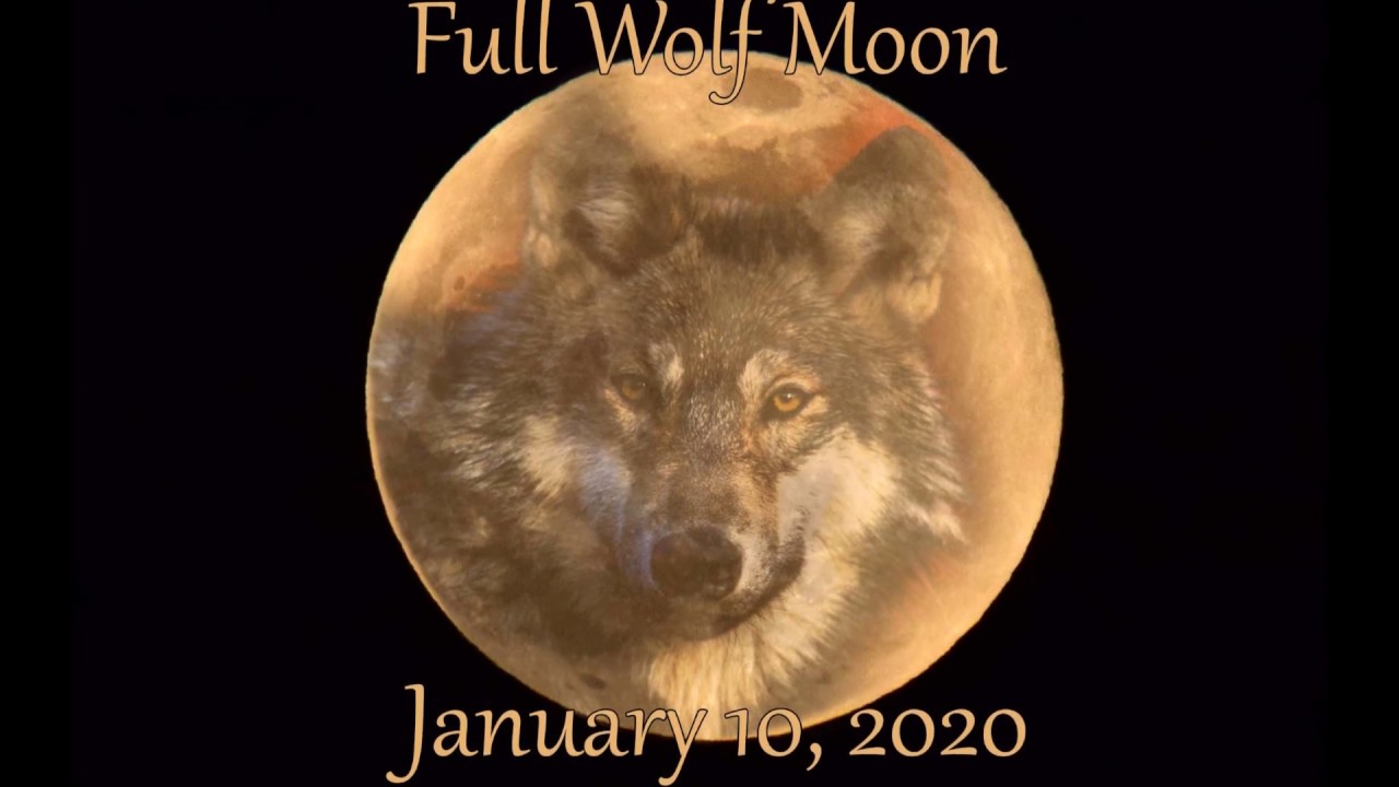 2020's Full Wolf Moon on the Rise Over the Delaware River - YouTube