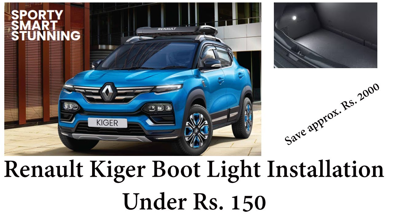 DIY Renault Kiger Boot light installation process - YouTube