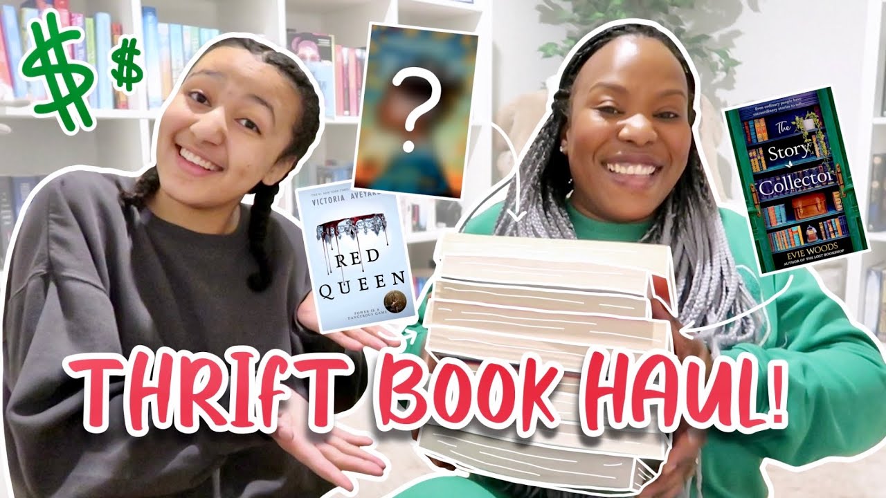 Thrift Book Haul!! 📚 Come book thrifting with us 🛍 + Popular Booktok ...