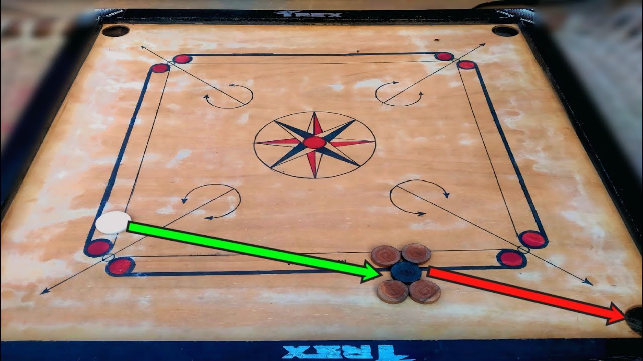 Top 5 shot helpful for beginner carrom player in carrom||carrom sangam ...