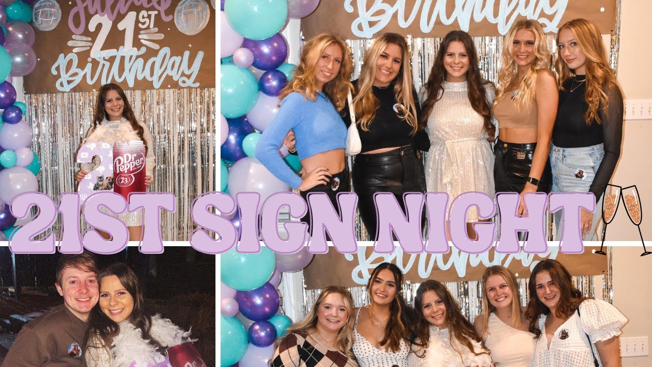 MY 21ST BIRTHDAY SIGN NIGHT AT BAMA - YouTube