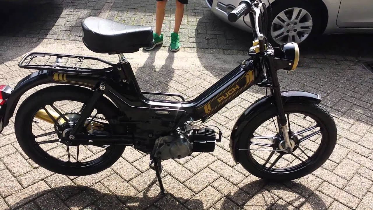 Puch Maxi ''First start after Restauration'' - YouTube